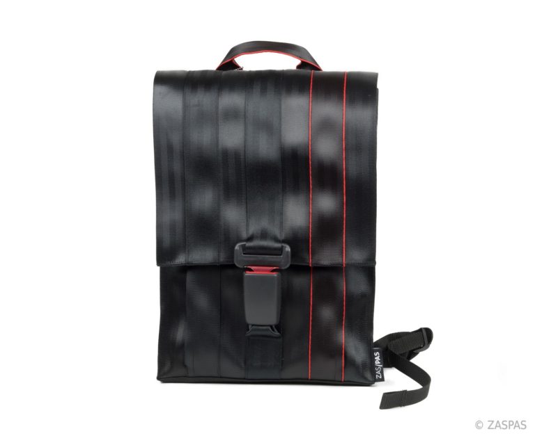 City backpack with extraordinary closure BAR 48-17 - ZASPAS